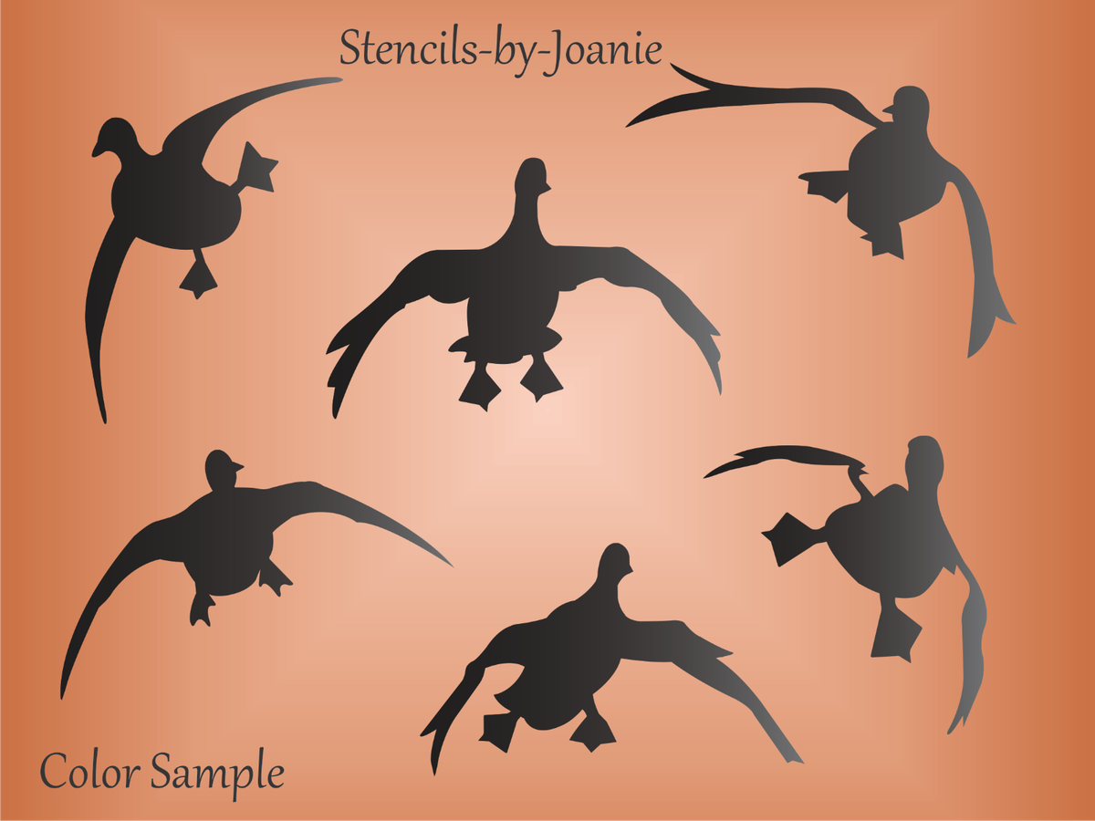 Duck Stencils Cabin Cruising Ducks We've Gone Quackers BANNER Custom