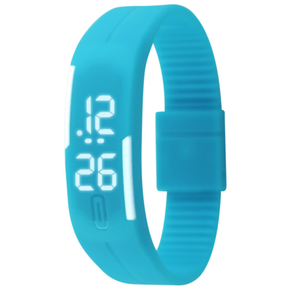 Waterproof LED Digital Rubber Sports Watch Bracelet Digital WristWatch ...