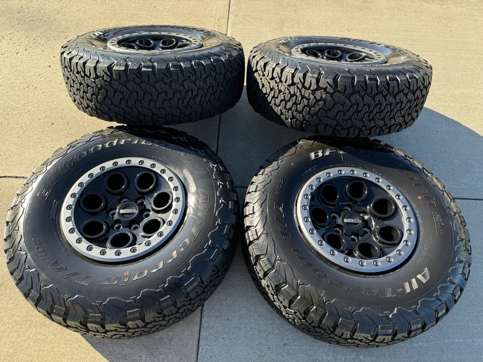 4 Ford F150 Raptor Beadlock Factory 17" Wheels & 37” BFG Tires TAKEOFFS ...