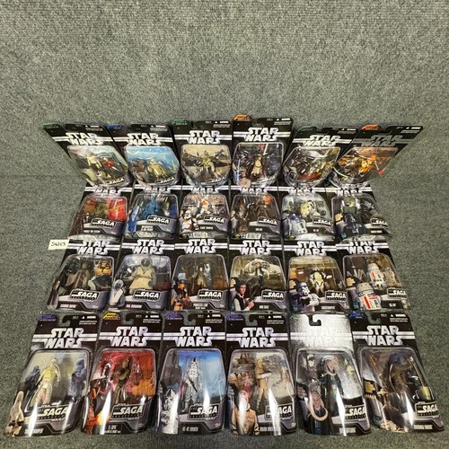 24 Star Wars The Saga Collection Action Figure Lot Leia Troopers Clones ...