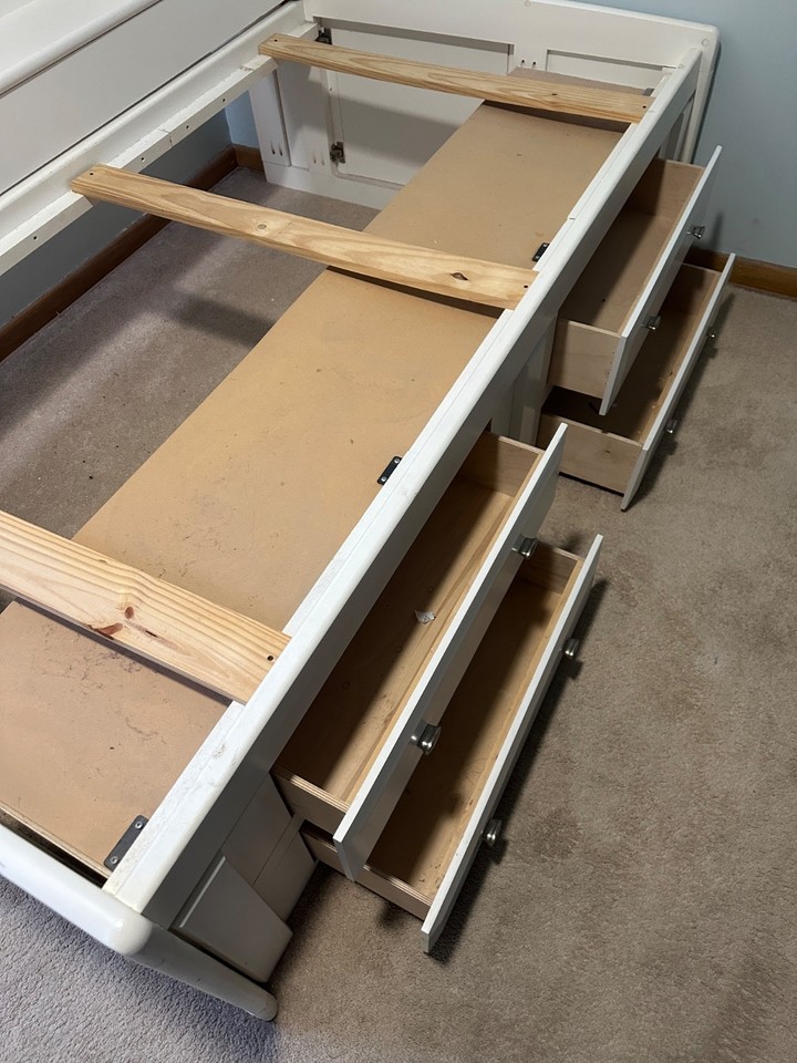 Trendwood Laguna Roomsaver Twin Storage Bed — Complete Set | eBay