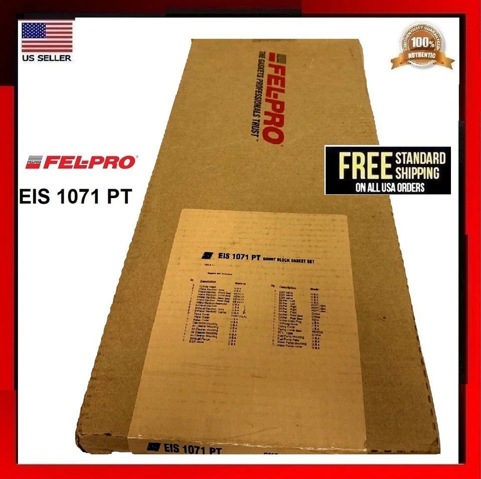 Fel Pro Engine Gasket Set EIS 1071 PT Fits Chevrolet Big Block engines ...