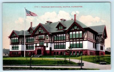 SEATTLE, Washington WA ~ FRANKLIN HIGH SCHOOL ca 1910s Postcard | eBay