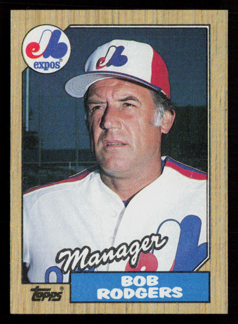 1987 Topps Bob Rodgers #293 Montreal Expos Baseball Card | eBay
