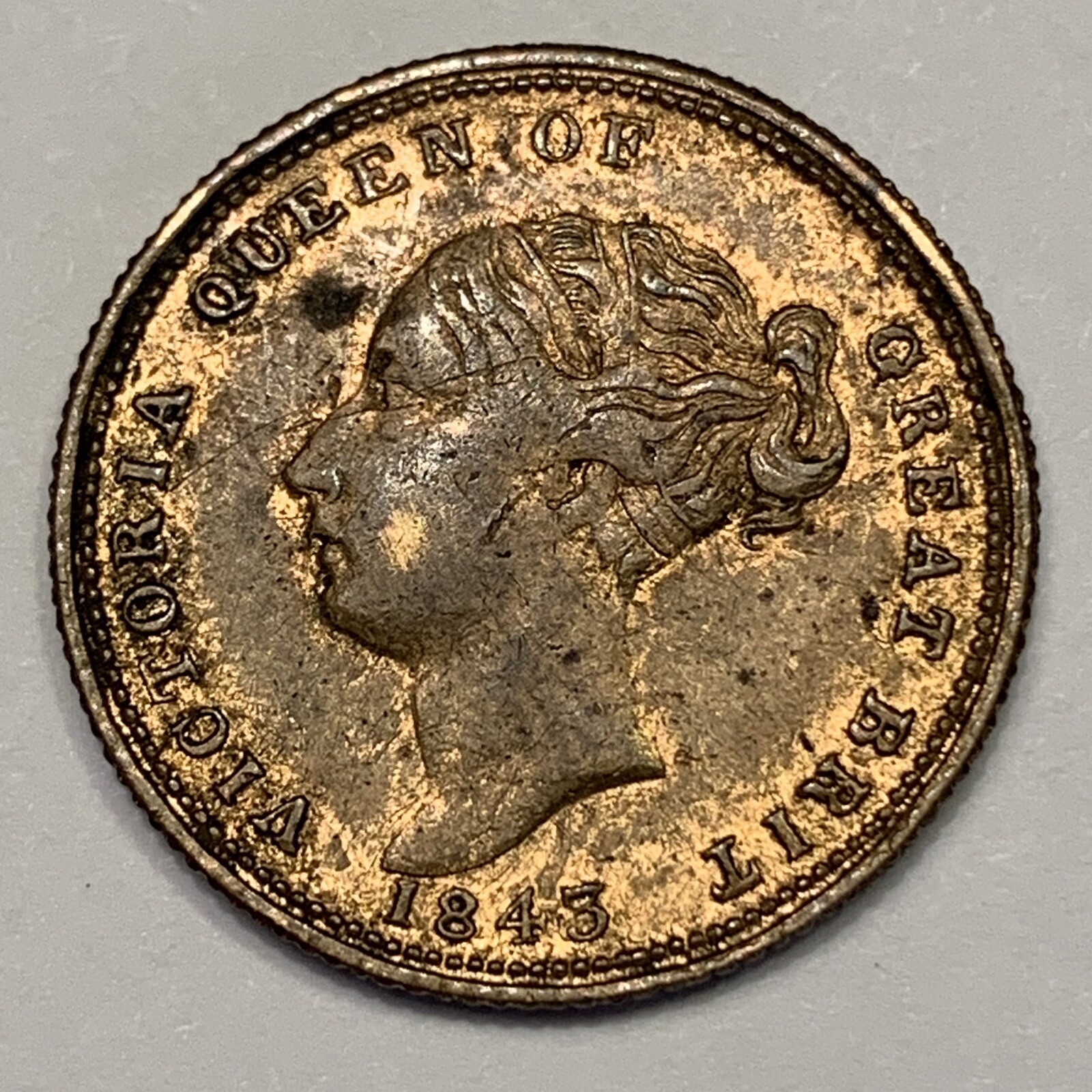 1843 Victoria Queen of Great Brit Token FREE SHIPPING | eBay