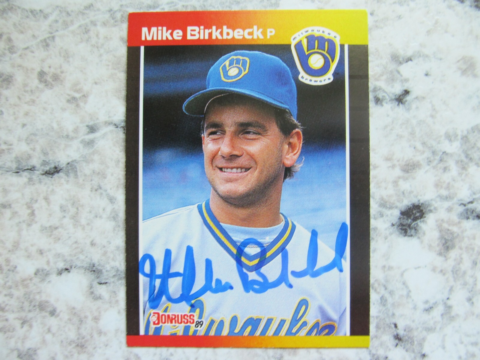 Brewers Mike Birkbeck Signed Autographed 1989 Donruss Mint | eBay
