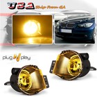 For 2006-2008 BMW E90 325i 328i 330i 335i Yellow Lens Bumper Fog Lights ...