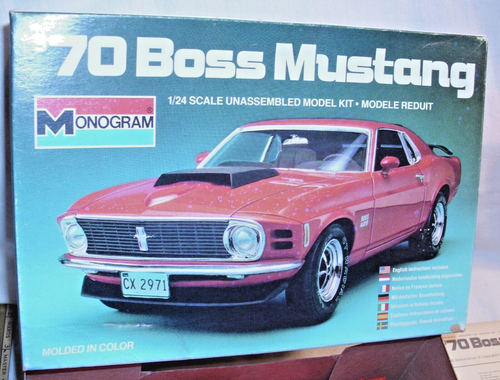 MONOGRAM 70 BOSS MUSTANG CAR MODEL KIT 1:24 2282 | eBay
