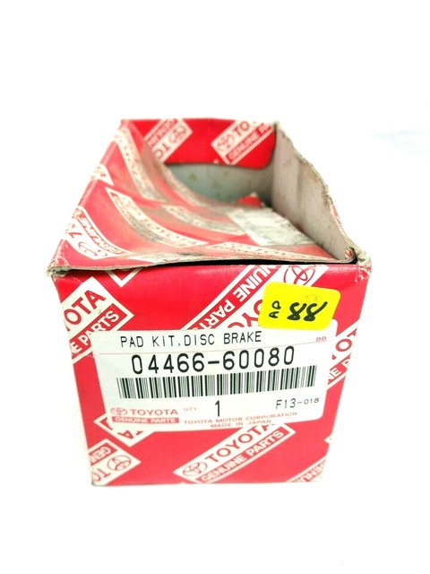 OEM Toyota 0446660080 Pad Kit Disc Brake Rear 04466-60080 for sale ...