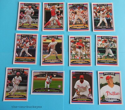 2006 Topps Philadelphia Phillies Team Set 22 Cards Abreu Lofton Howard ...