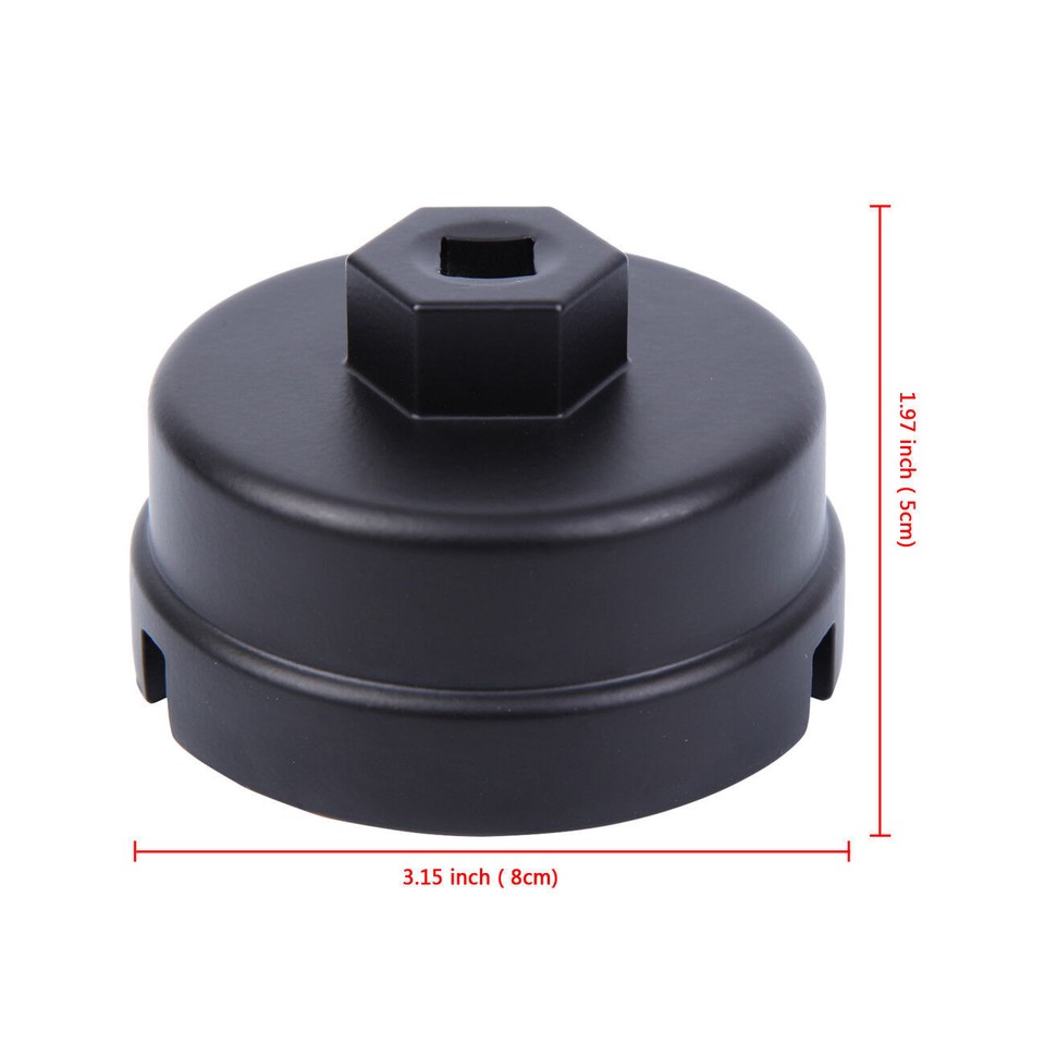 Toyota Lexus Oil Filter Cap Wrench Cup Socket Remover Tool 64MM 14 ...