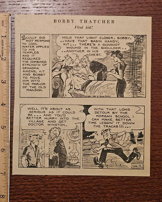 BOBBY THATCHER FIRST AID 466A from 1936 Philadelphia Newspaper | eBay