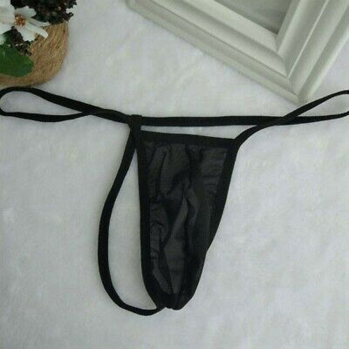 Men See Through Jockstrap Bulge Pouch Low-Rise G-String Thong Briefs ...