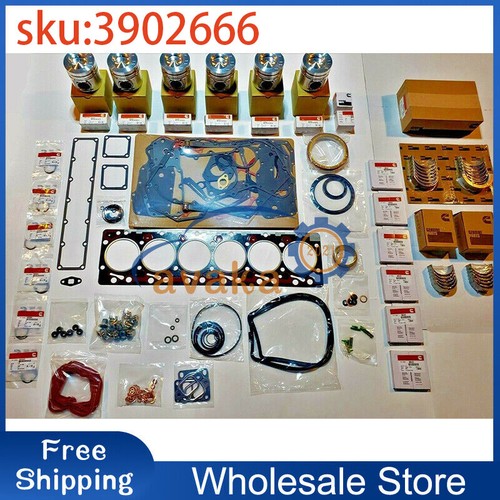 For Dodge OBowl Piston 5.9 12V 6BT Cummins Complete Rebuild Kit STD ...
