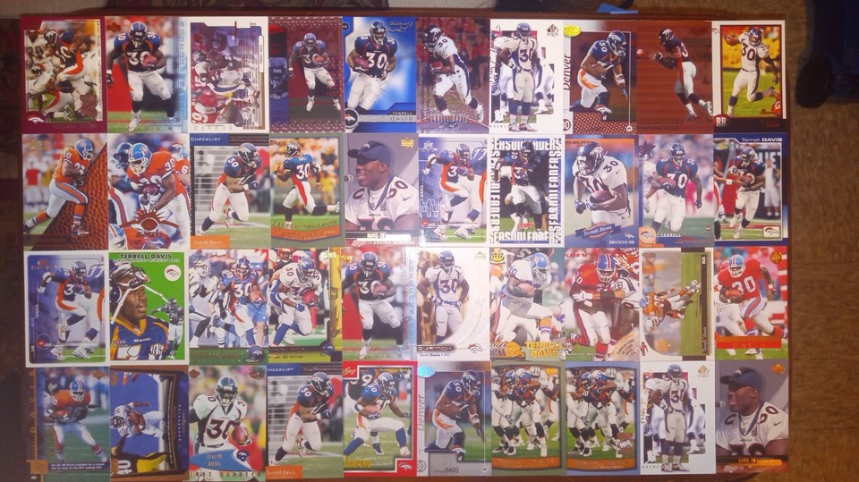 TERRELL DAVIS (200) CARDS LOT WITH INSERTS, RARE SPX DIE CUT + MORE ...