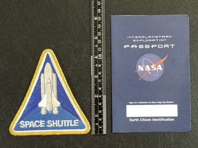 NASA Space Shuttle Patch 4.5" & Interplanetary Exploration Passport Set ...