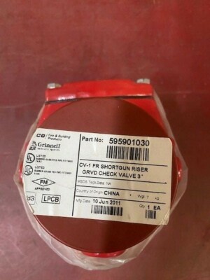 3 In Tyco 595901030 CV-1FR Grooved Shotgun Riser Check Valve | eBay