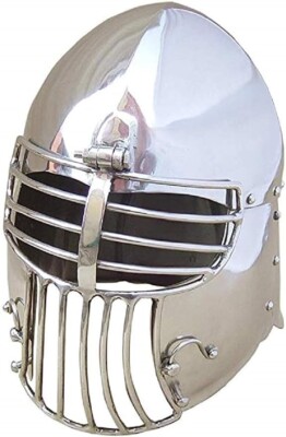 Superior Bar Grill Bascinet Helm for SCA Heavy List & Field Combat ...