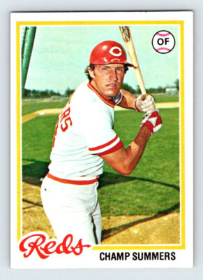 CHAMP SUMMERS Cincinnati Reds 1978 Topps Baseball Card B206 | eBay