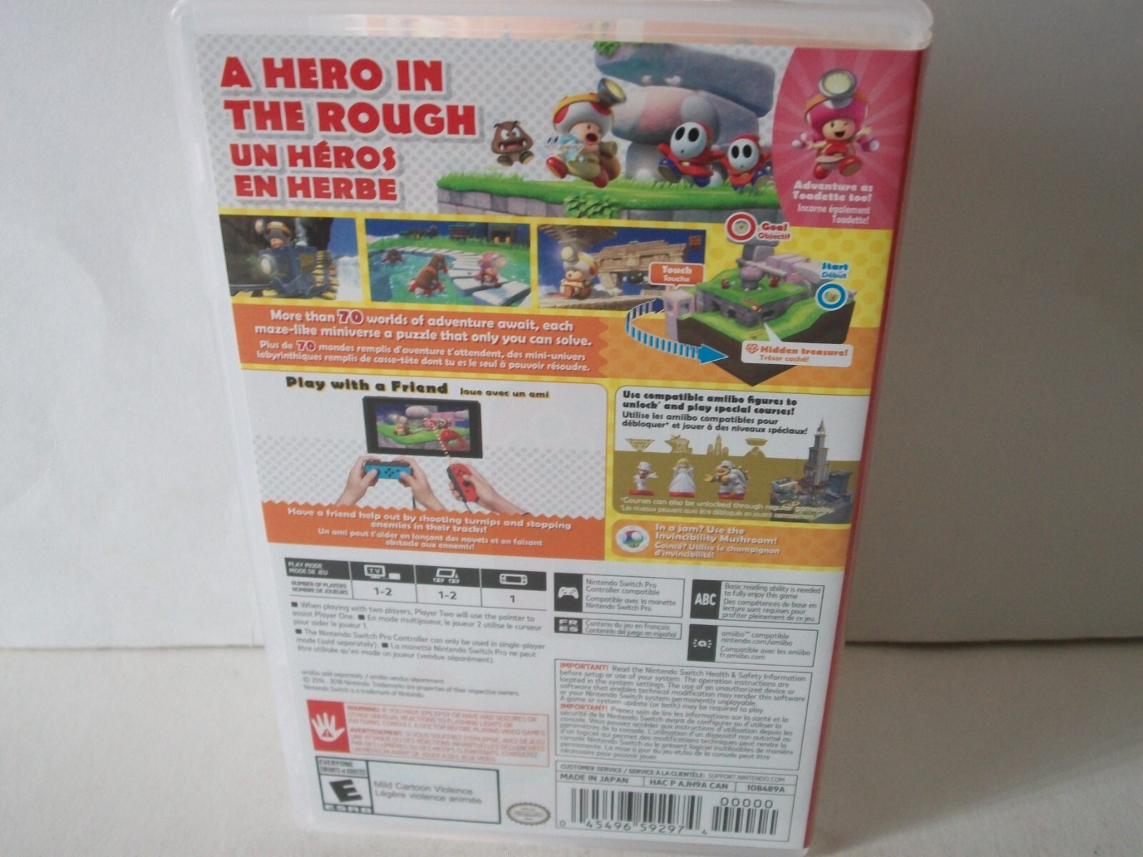 Captain Toad Treasure Tracker (Nintendo Switch) Puzzle Game Case ...