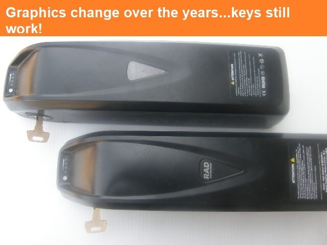 🔑 RAD POWER BIKES Universal Battery Key Rover,Mini,Runner - 3 keys $12. ...