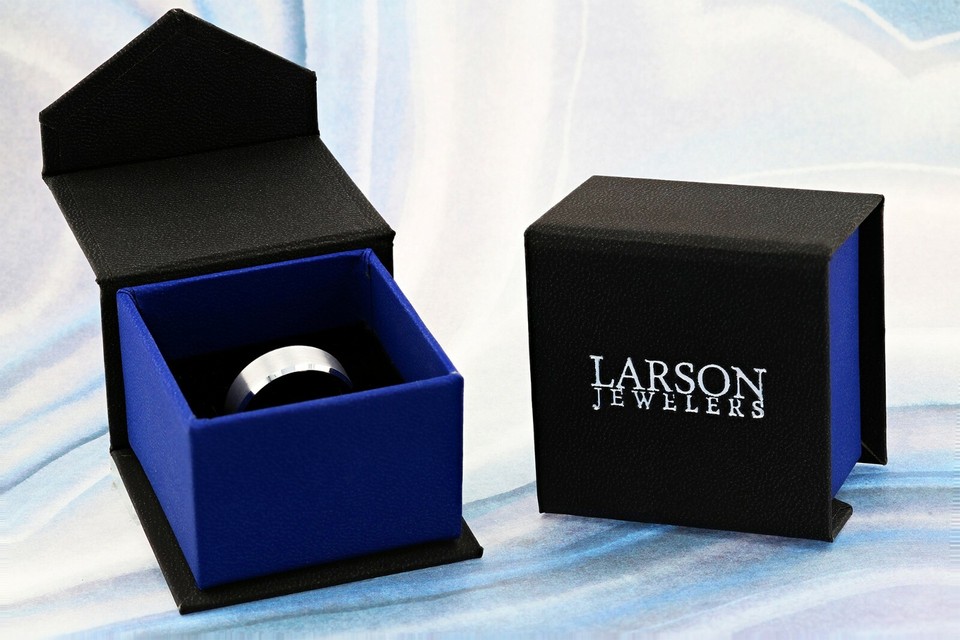 Star Wars A New Hope Death Star Space Battle Black Tungsten Ring ...