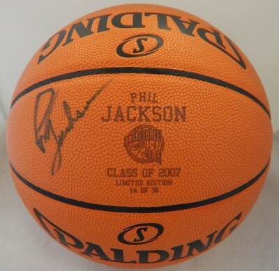 Phil Jackson Signed Basketball Hall of Fame Limited Edition Basketball ...