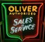 OLIVER SALES SERVICE NEON SIGN OLIVER TRACTOR SIGNS GARAGE SIGNS FOR ...