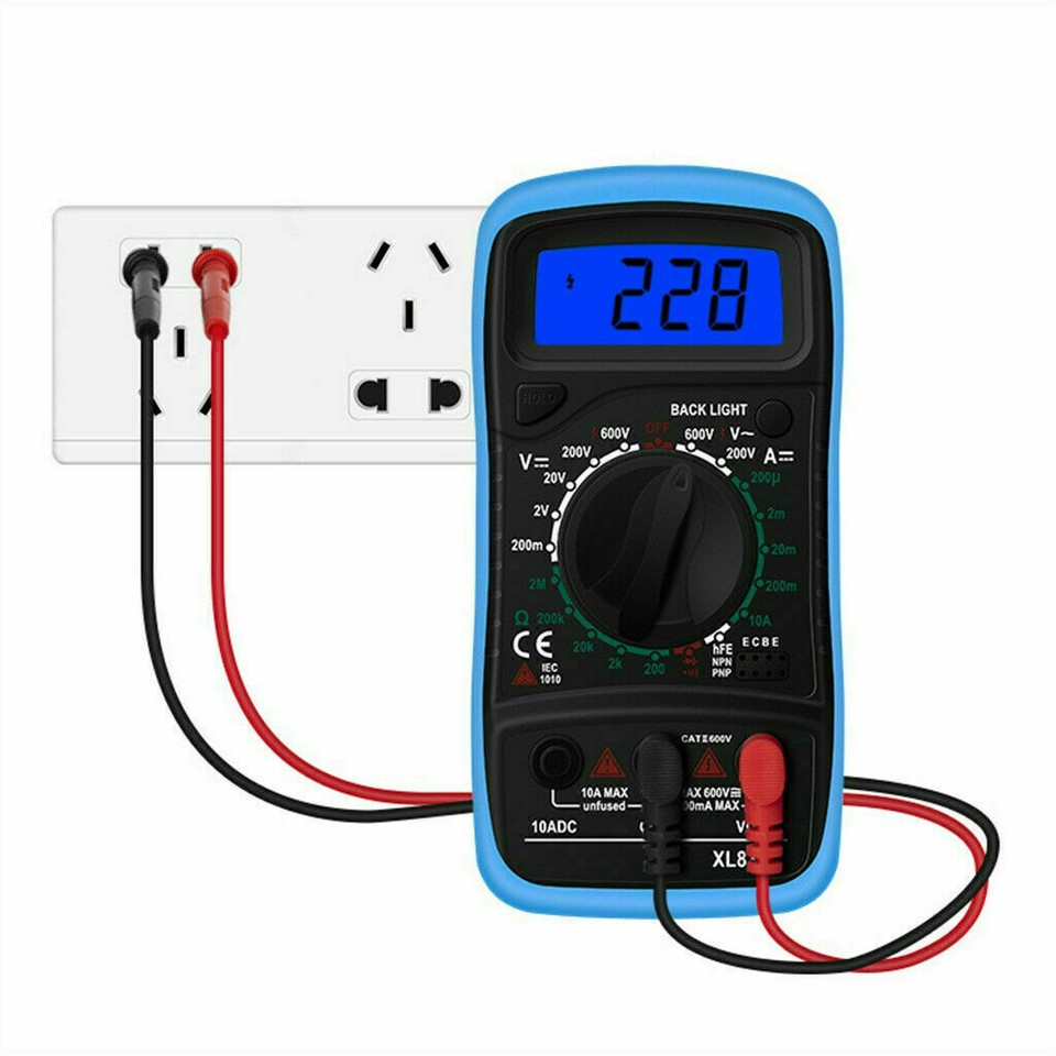 New Digital Multimeter AC DC Voltmeter Ammeter Ohmmeter Volt Tester ...