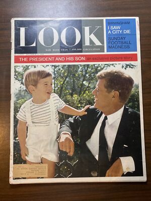 LOOK Magazine JFK December 3, 1963, President John Kennedy and His Son ...