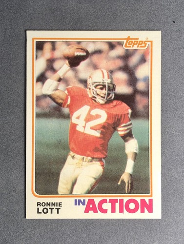 RONNIE LOTT 1982 TOPPS IN ACTION ROOKIE CARD #487 * NMMT * 49ERS RC | eBay