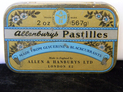1940's Allen & Hanburys Ltd London Allenburys Pastilles Collectible Tin ...