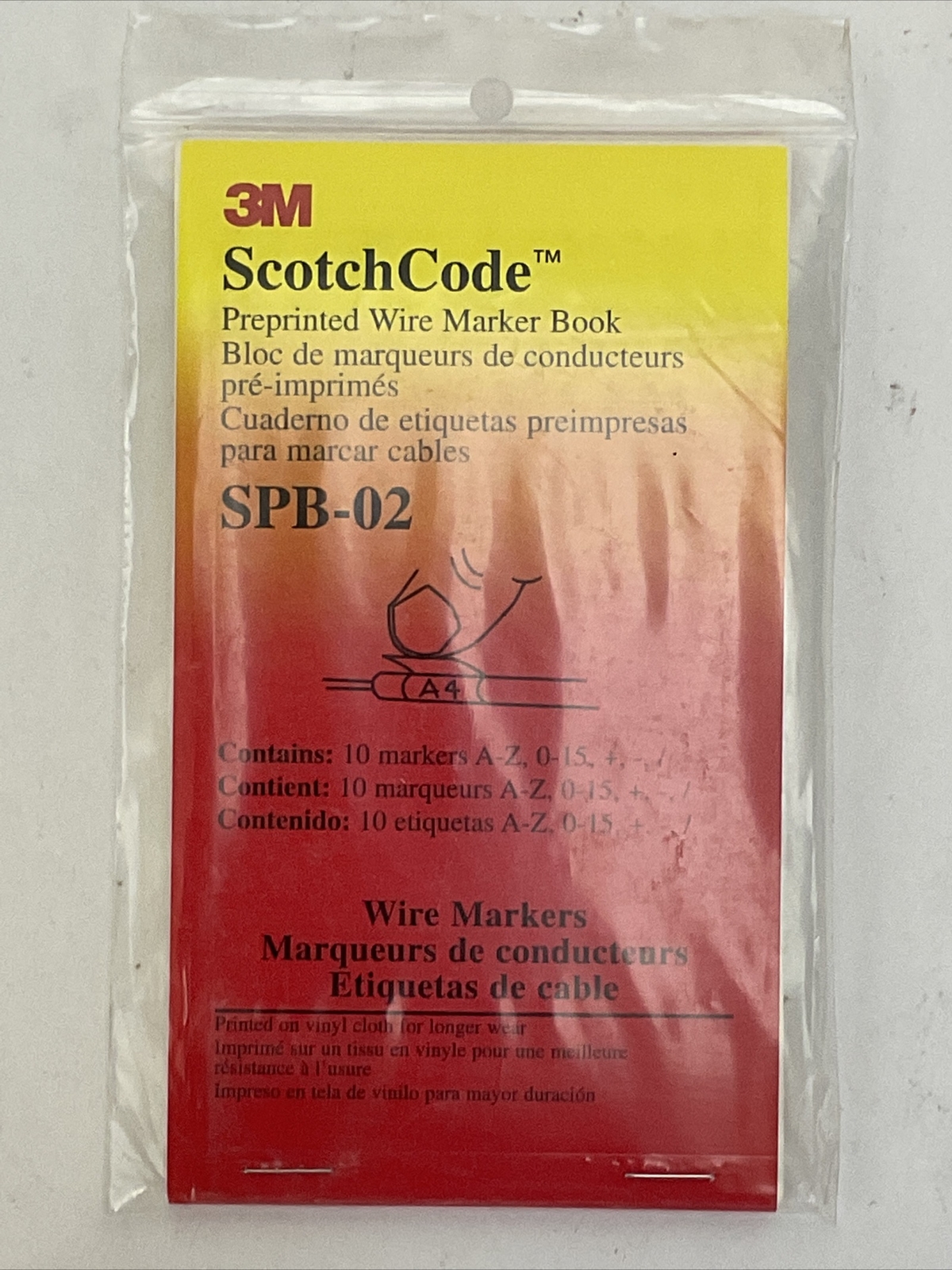 3M SPB-02 SCOTCH CODE PREPRINTED WIRE MARKER BOOK | eBay