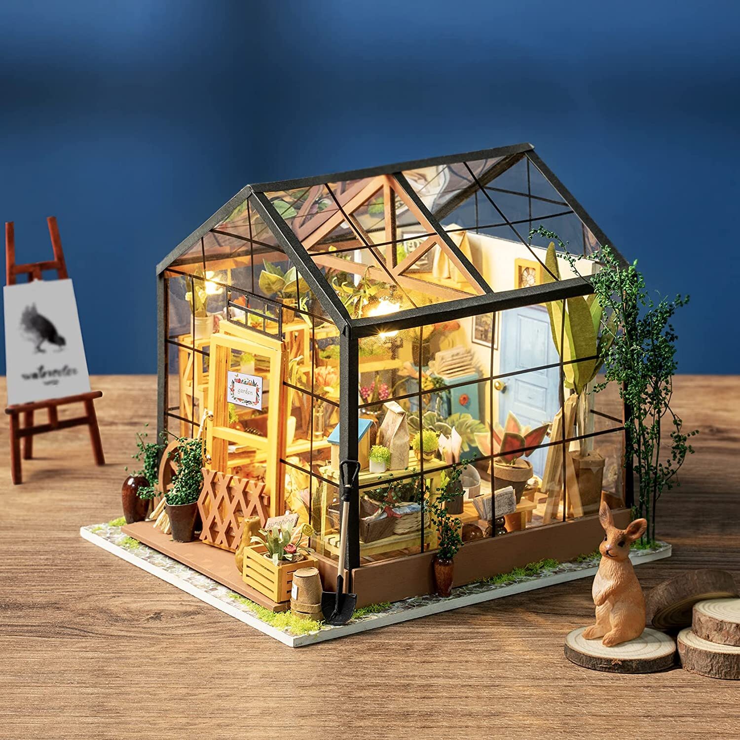 Rolife LED DIY Dollhouse with Furniture DIY Mini Doll House Cathy's ...