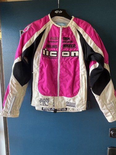 ICON Motorsports Women’s Merc jacket With Asphalt Technologies Size ...