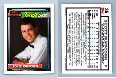 Scott Ruffcorn #36 Topps 1992 Baseball RC Trading Card | eBay
