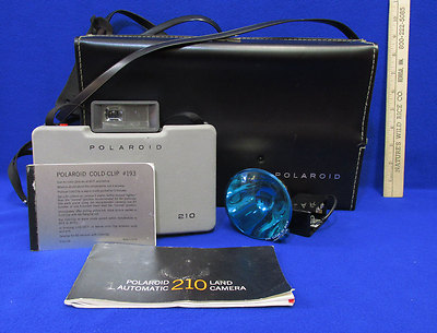 Vintage Polaroid 210 Automatic Land Camera With Case & Manual | eBay