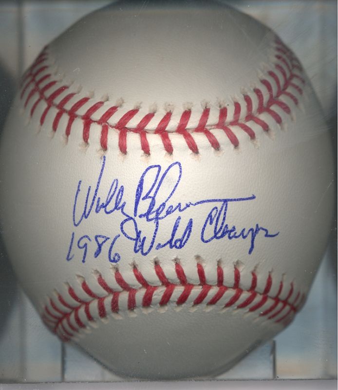 Wally Backman 1986 New York Mets Autographed Signed OML Baseball COA | eBay