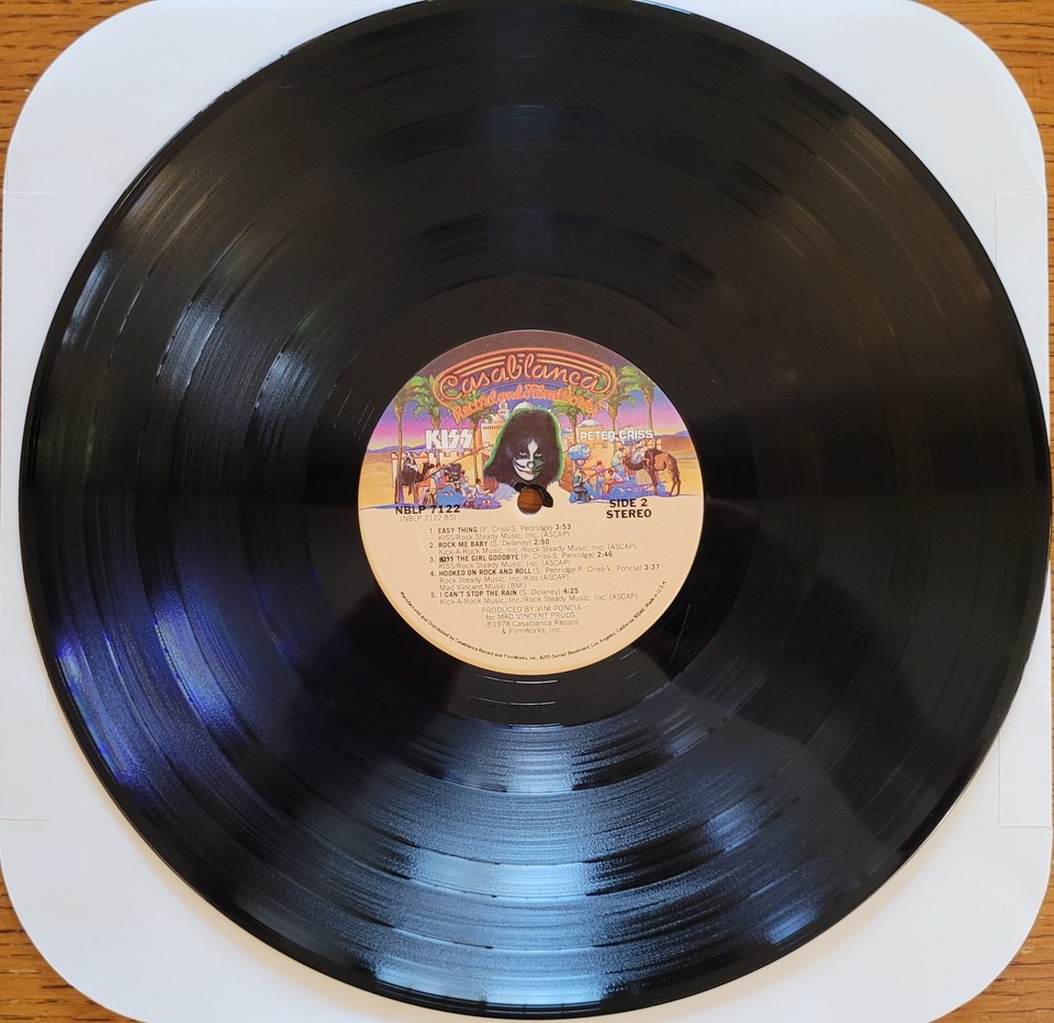 KISS Peter Criss Solo 1978 LP Casablanca OIS Poster Merch Lyric Inserts ...