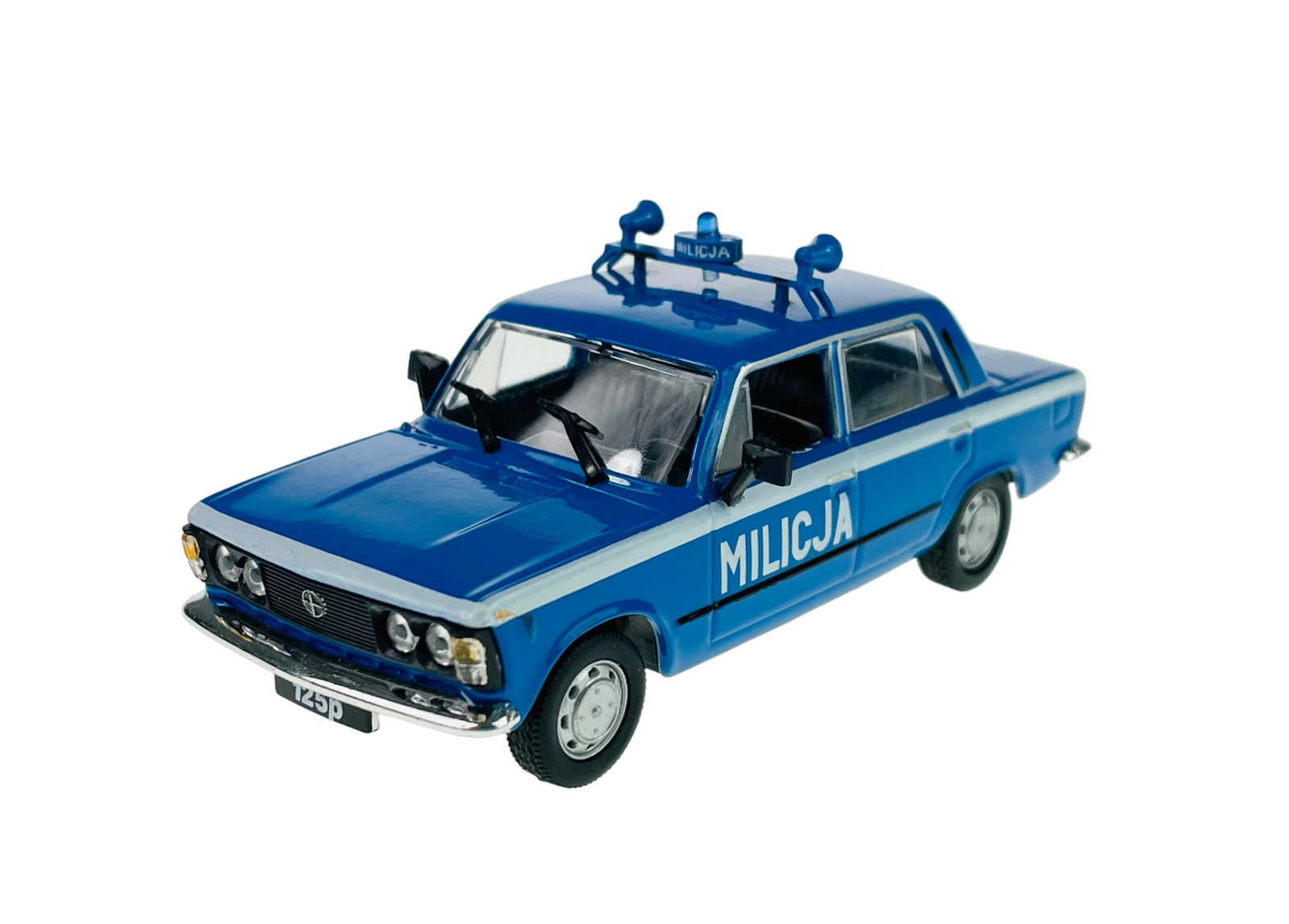 Fiat 125p "Milicja" Police Polish Vintage Car Model Diecast Blue 1 43 ...