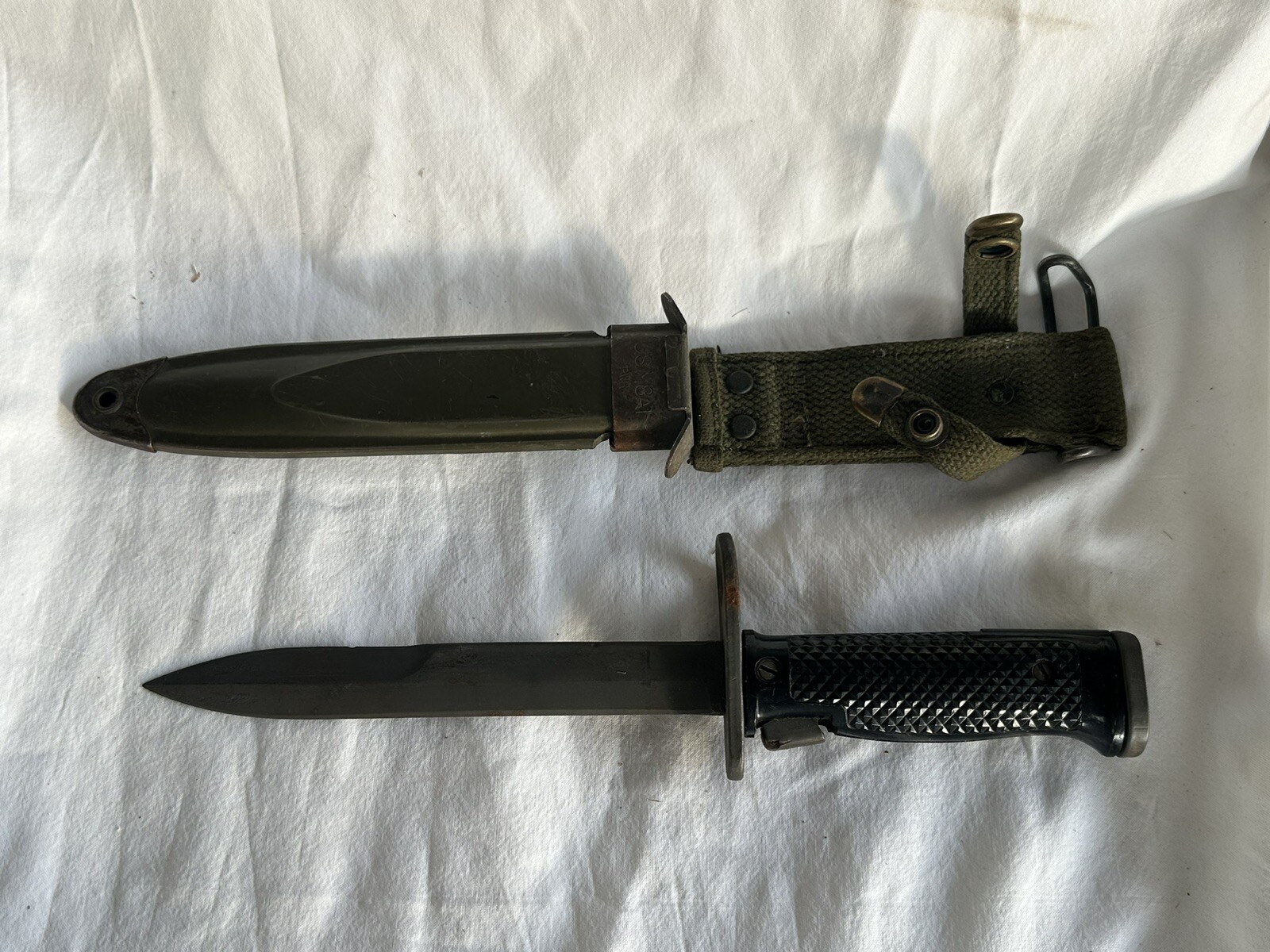 US Military fighting knife bayonet M-6 Milpar COL in M8A1 sheath | eBay