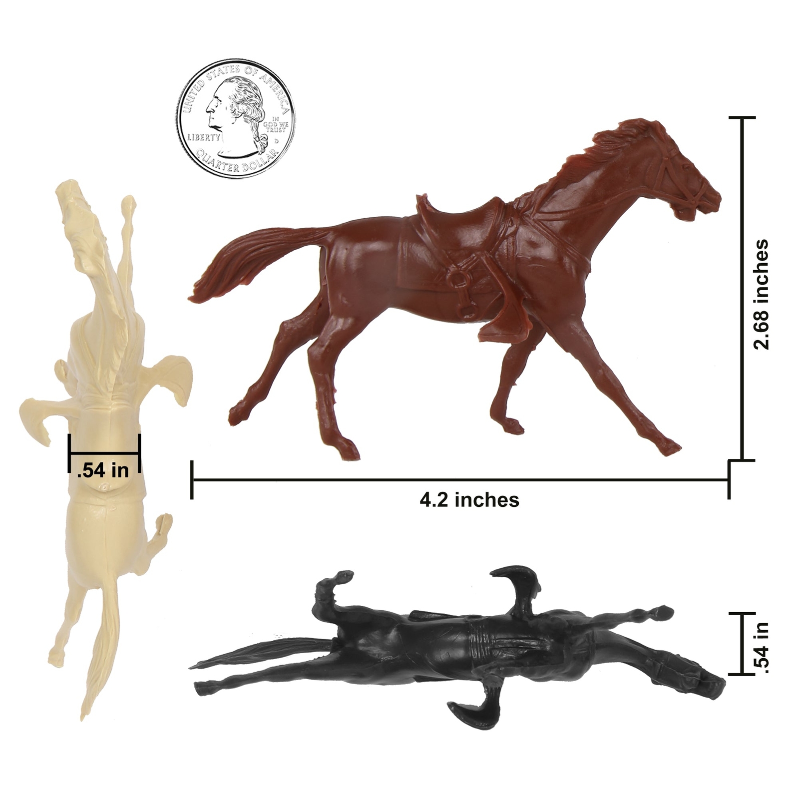 BMC Marx Recast Wild West Cavalry Horse Plastic WESTERN Figure Playset ...