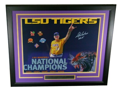 Skip Bertman Autographed 16x20 Photo Framed LSU Tigers Beckett BAS | eBay
