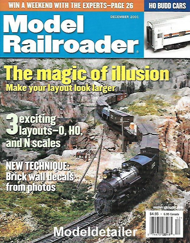 Model Railroader Dec.2001 Budd Cars West Virginia HO Scale Gondola PRR ...