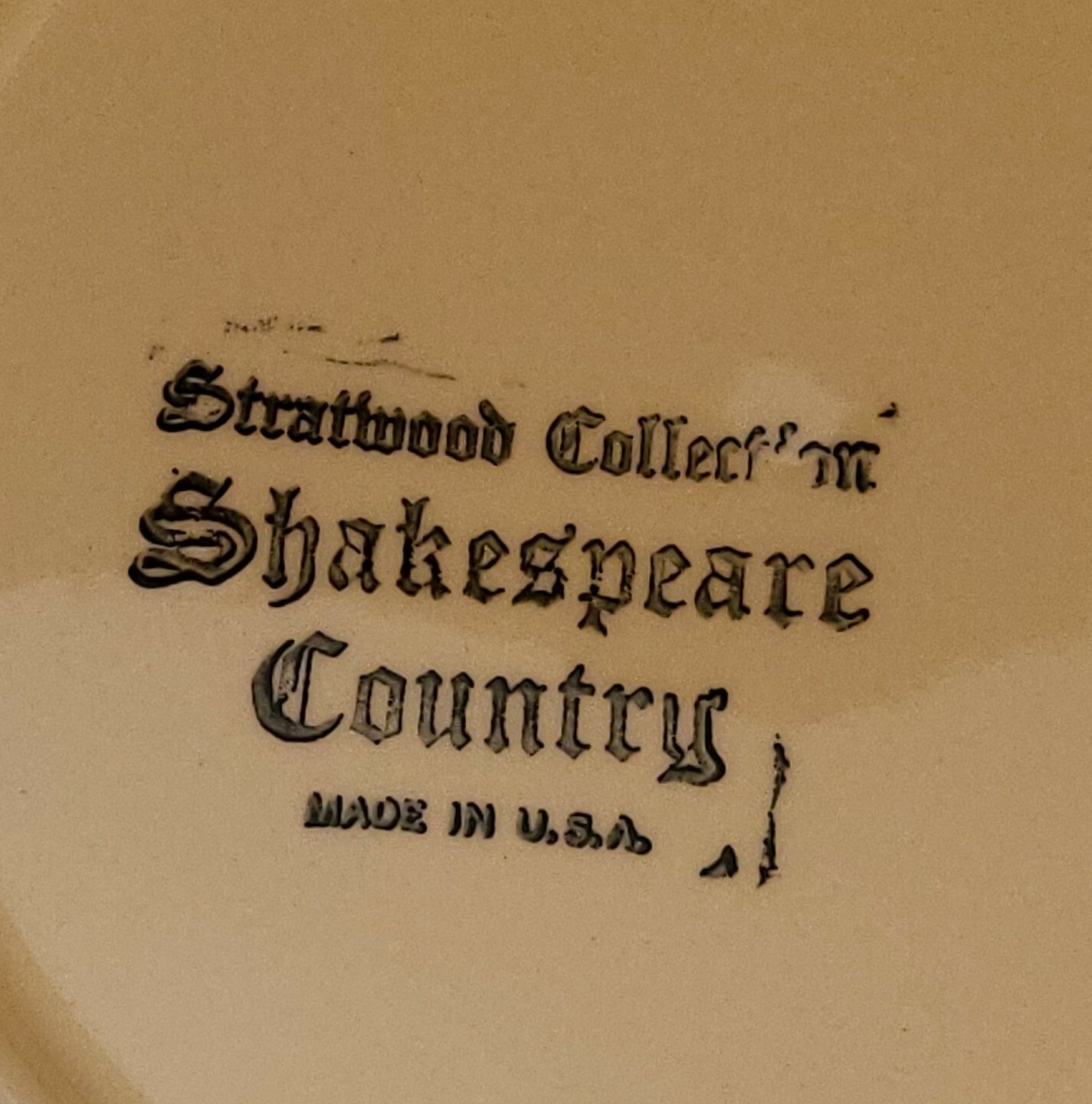 Homer Laughlin Shakespeare Country Stratwood Collection Dinner Plate ...