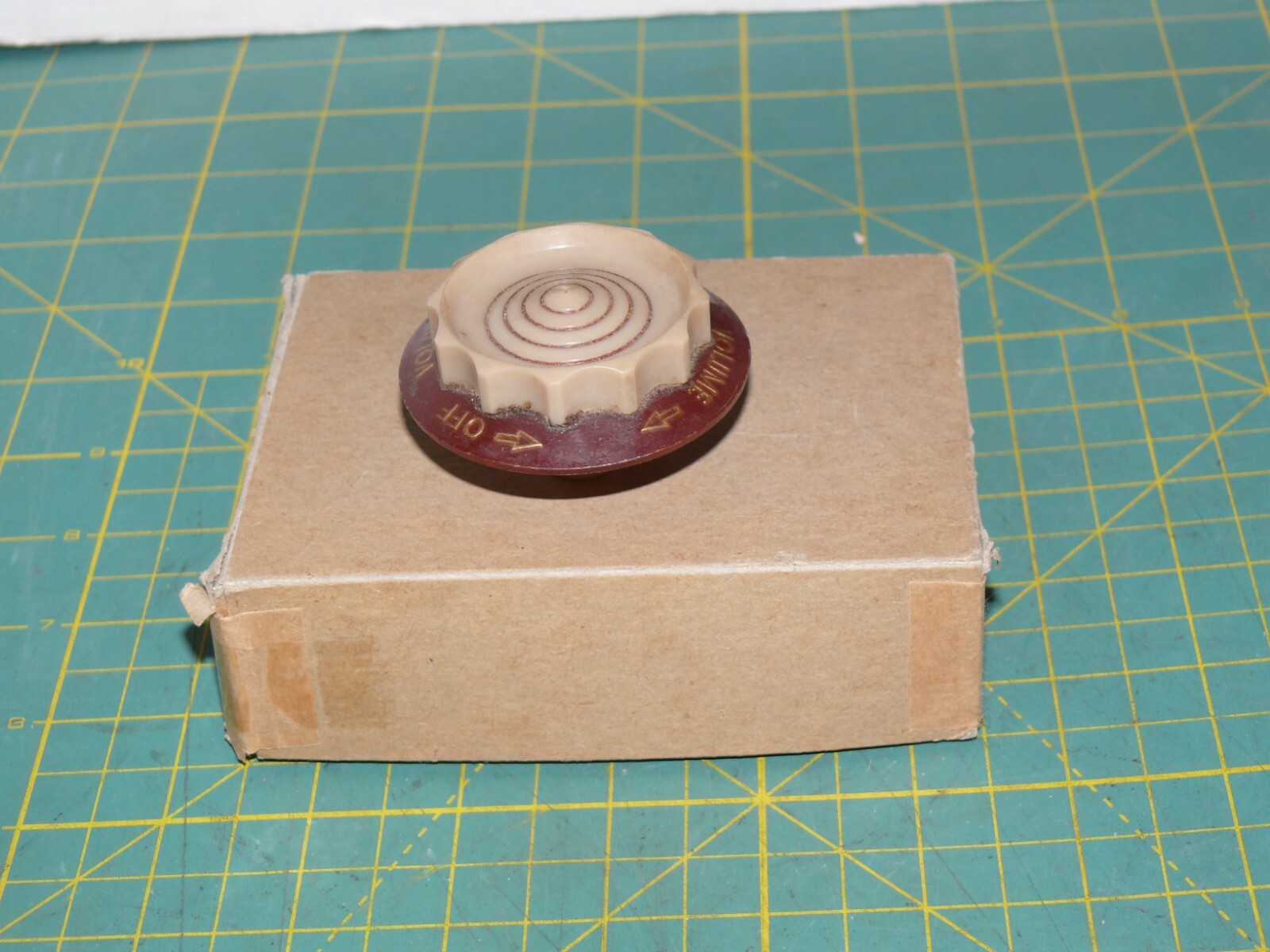 Vintage 1950's Brown & Tan Emerson On-Off Volume TV Knob | eBay