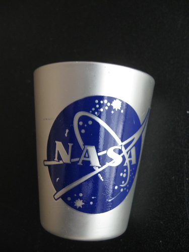 Silver NASA Logo Shot Glass - China Made Good Condition | eBay