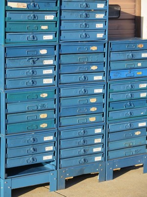 44 DRAWER PARTS BIN HARDWARE FASTENER FITTING STORAGE COMPARTMENT ...