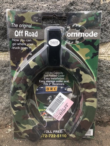 New ORC Off-Road Commode Hitch Camouflage Travel Seat Toilet Camping ...