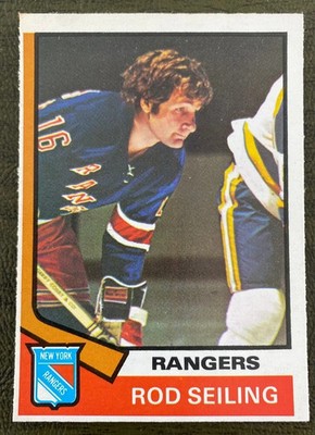1974-75 o-pee-chee #102 - Rod Seiling - New York Rangers EM+ | eBay